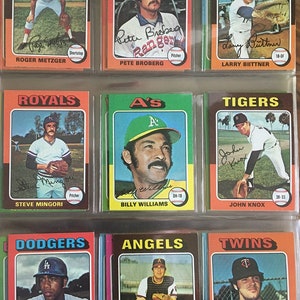 Vintage 1975 Topps Mini Baseball Cards: 132 Card Lot, Hall of Famers - Etsy