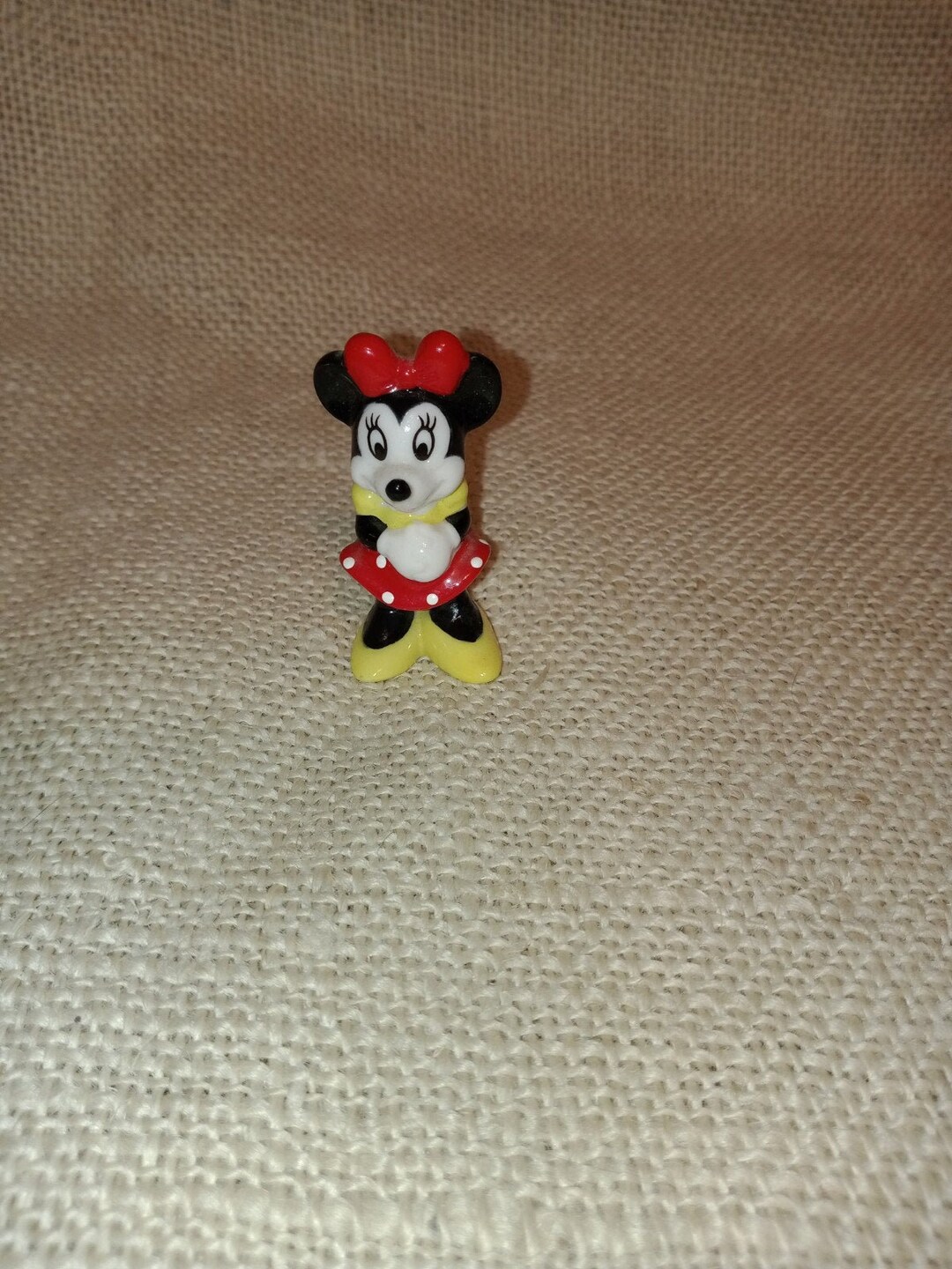 Vintage Minnie Mouse Figurine - Bone China - Walt Disney - Disney ...