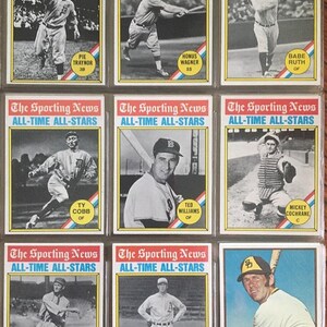 Vintage 1976 Topps Baseball Cards: Lot of 132, Hall of Famers - Etsy