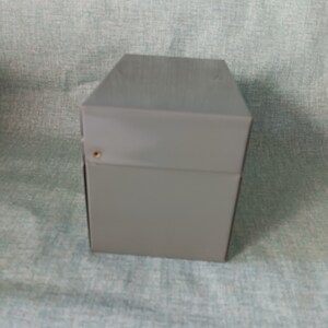 Industrial 4 X 6 Metal File Card Box With Retro Stickers -vintage ...