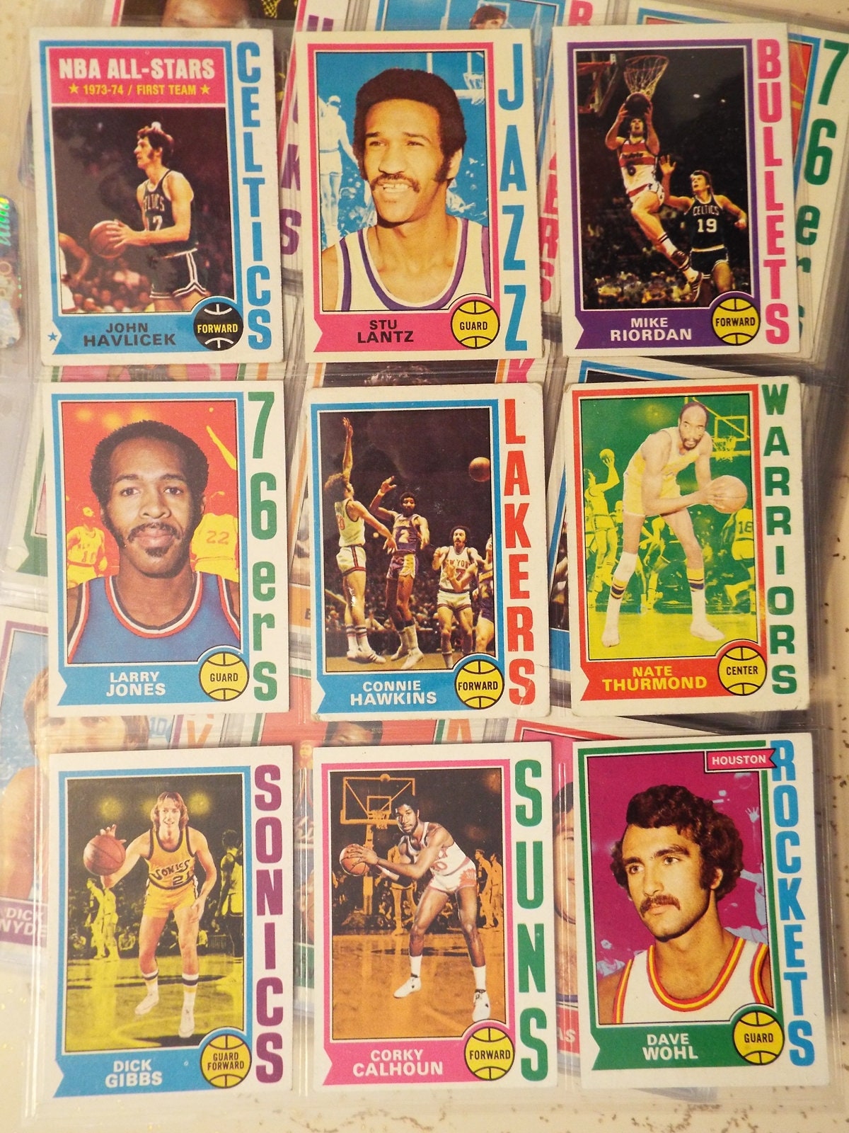 Vintage 1974 Topps Basketball Cards. Lot of 255 Cards. - Etsy