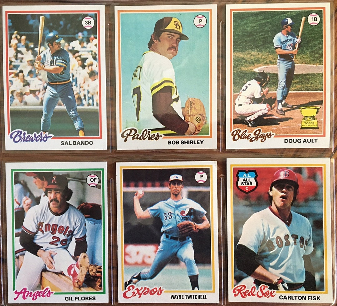 Vintage 1978 Topps Baseball Cards Lot: #265-#396, Hall of Famers - Etsy