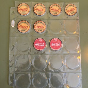 Coca-cola Collect-a-card “coke Cap” Collection - Etsy