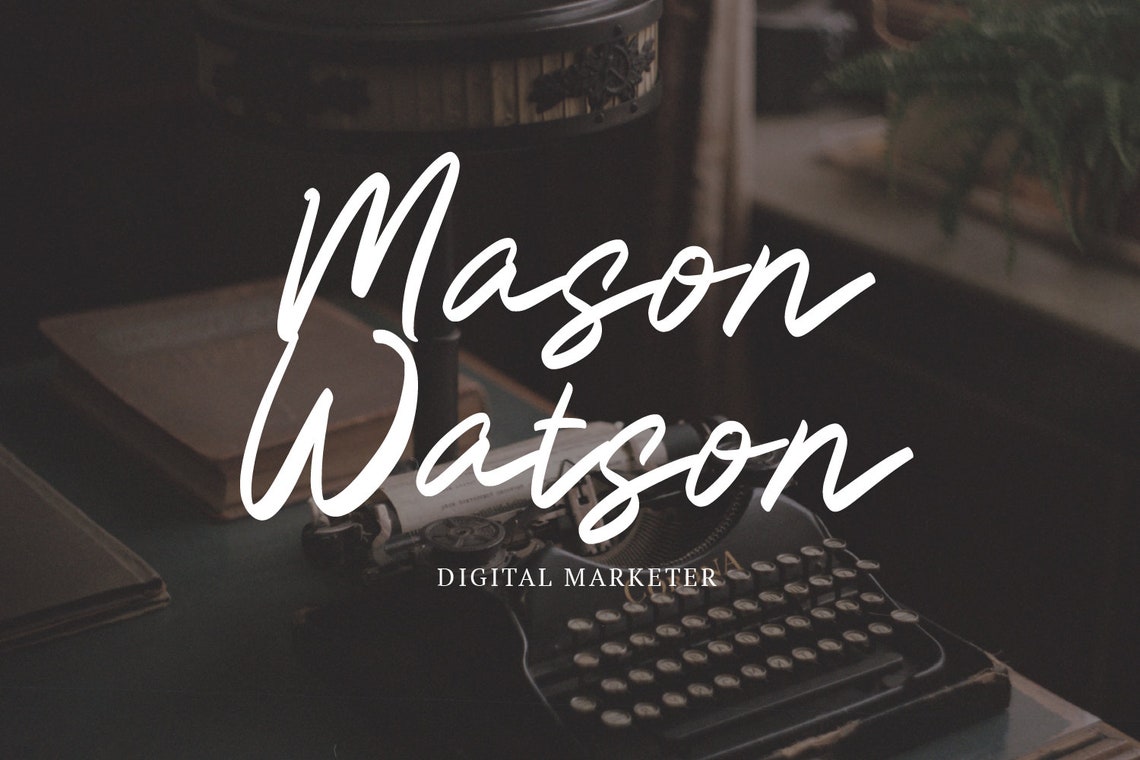 March History Signature Font, Handwritten Script Typeface for ...