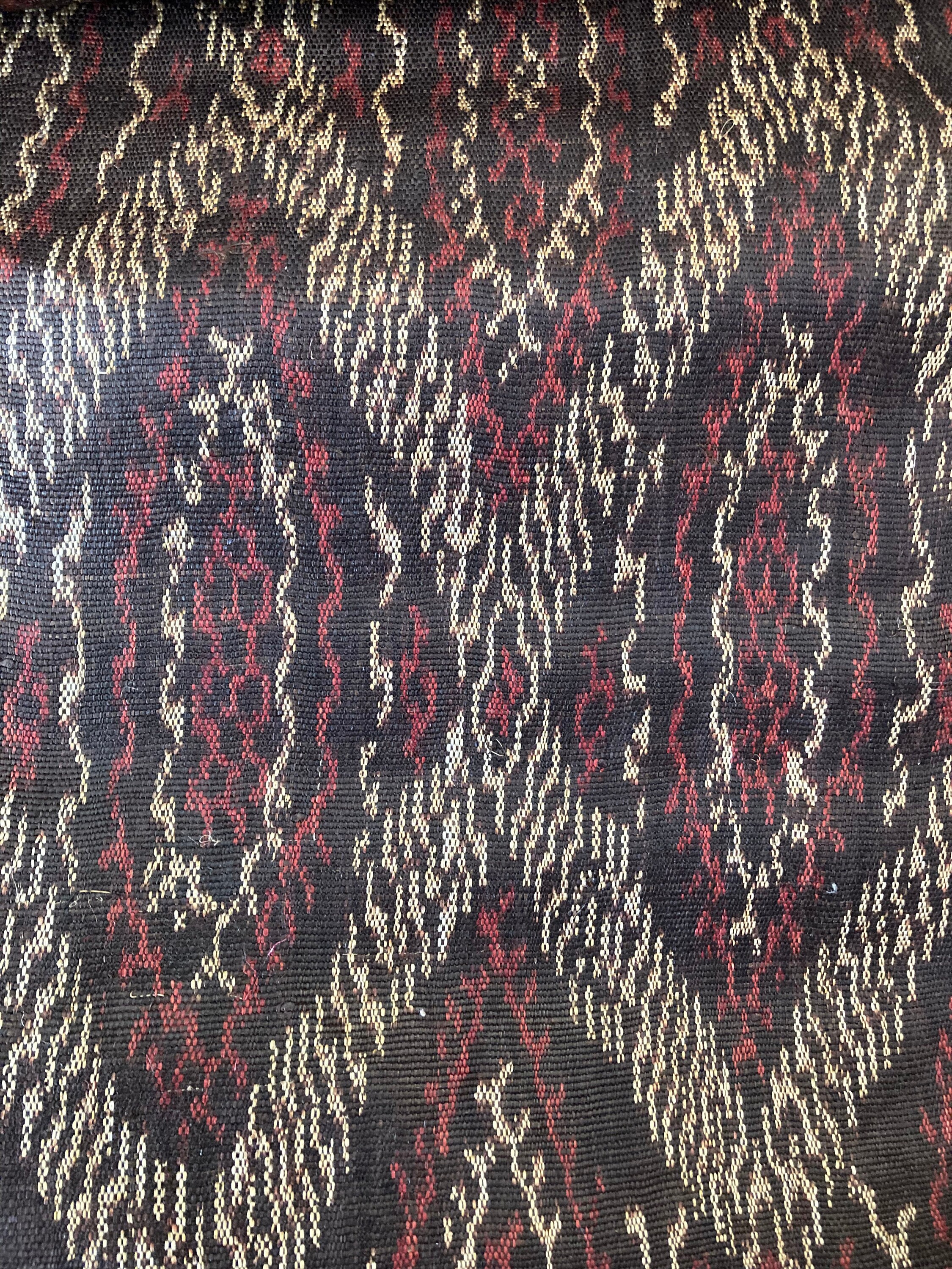 Rare Vintage Traditional Ikat Woven Textile, Abaca Banana Fibre Cloth ...