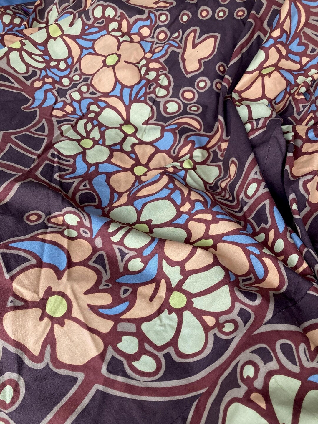 Vintage Curtain in Heals Fabric Belle Epoque, Designed by Juliusz ...