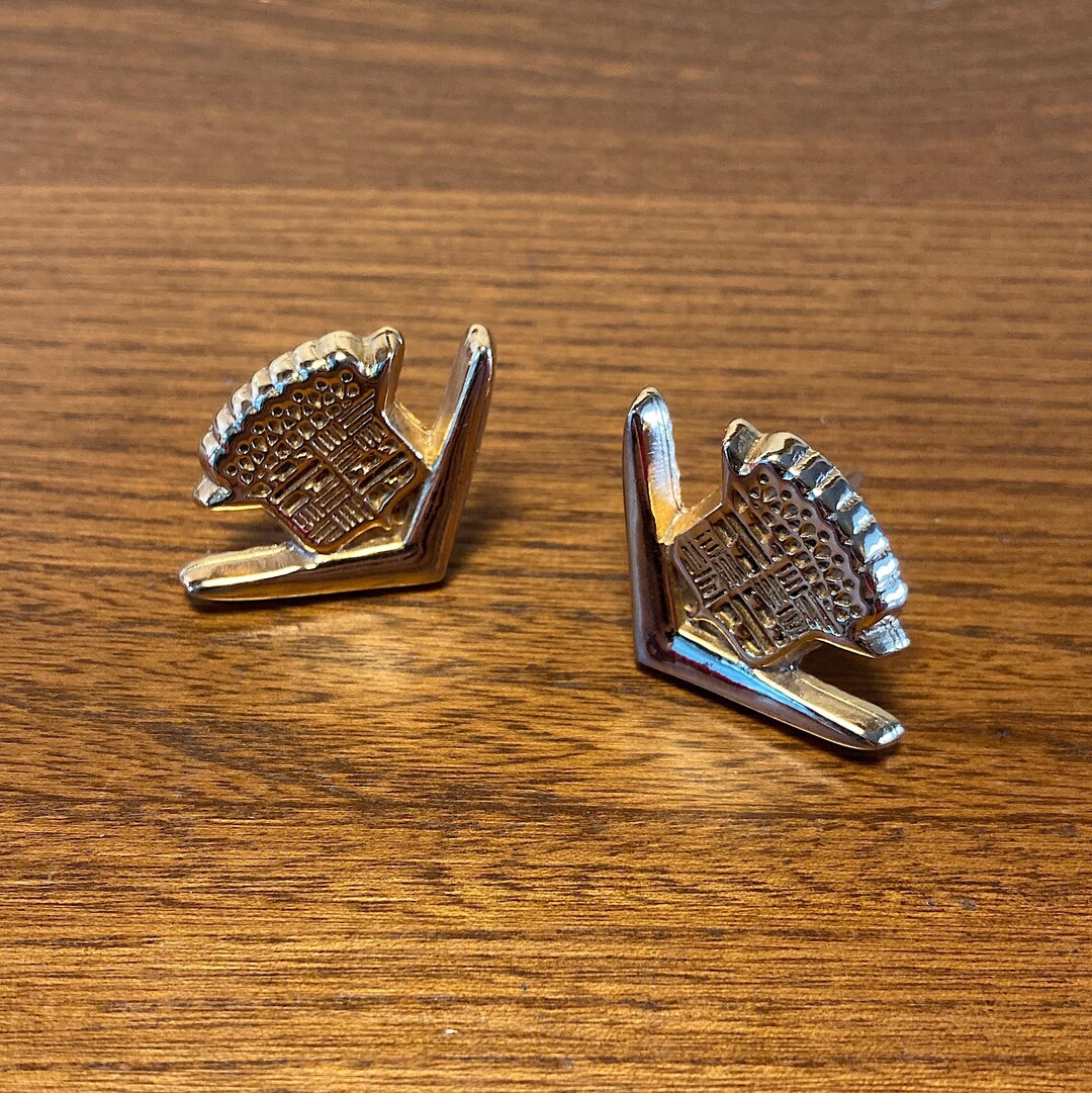 Vintage Gold-tone Cadillac Dealership Cufflinks - Etsy