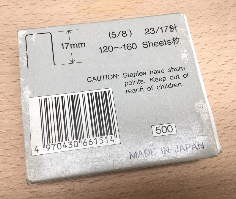 Mid-century Japanese Large Staples in Box - Etsy