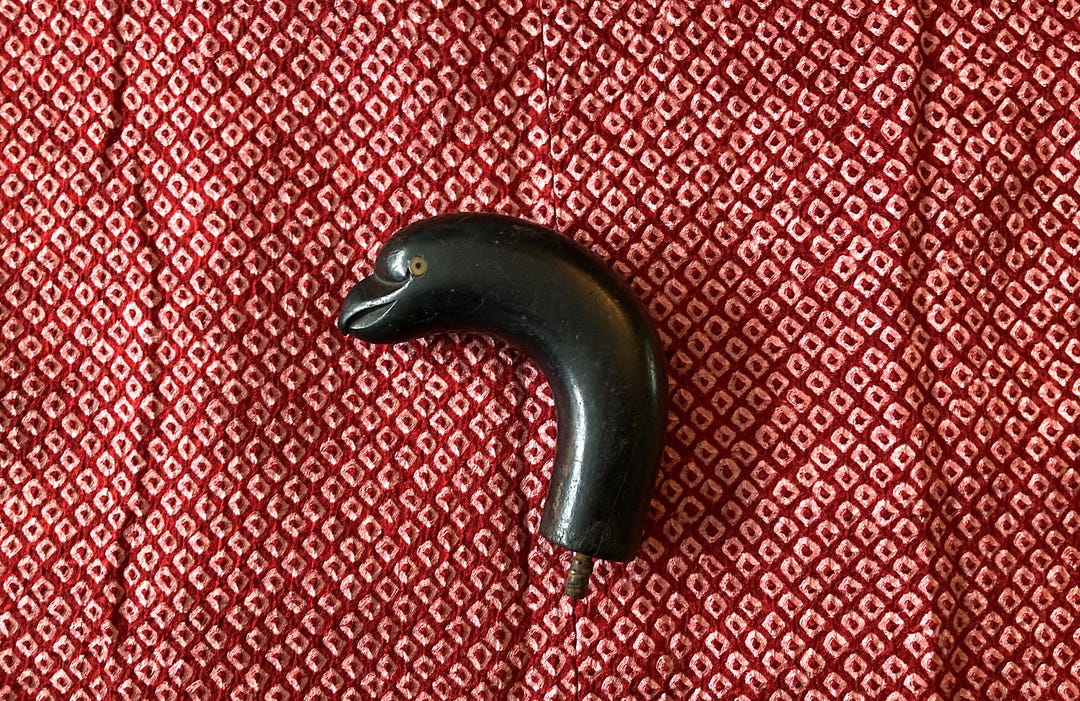 Antique Wooden Parasol Handle - Etsy