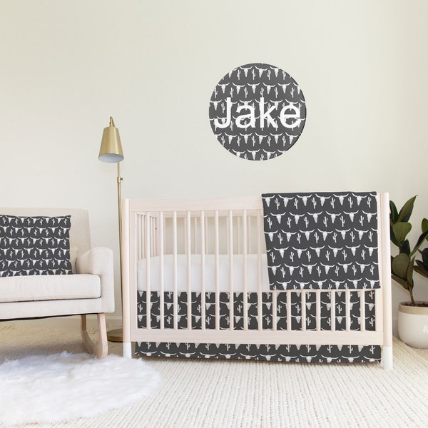 Skull Crib Bedding - Etsy