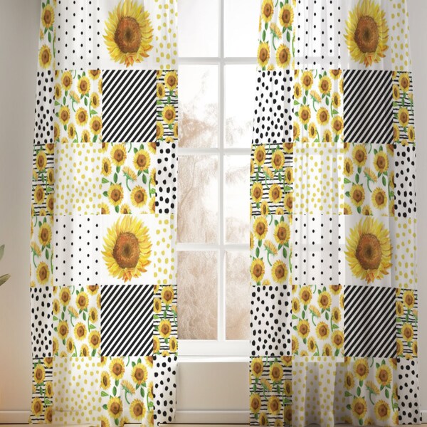 Patchwork Curtains - Etsy