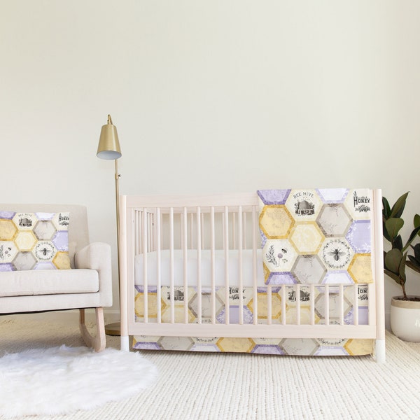 Purple Crib Bedding - Etsy