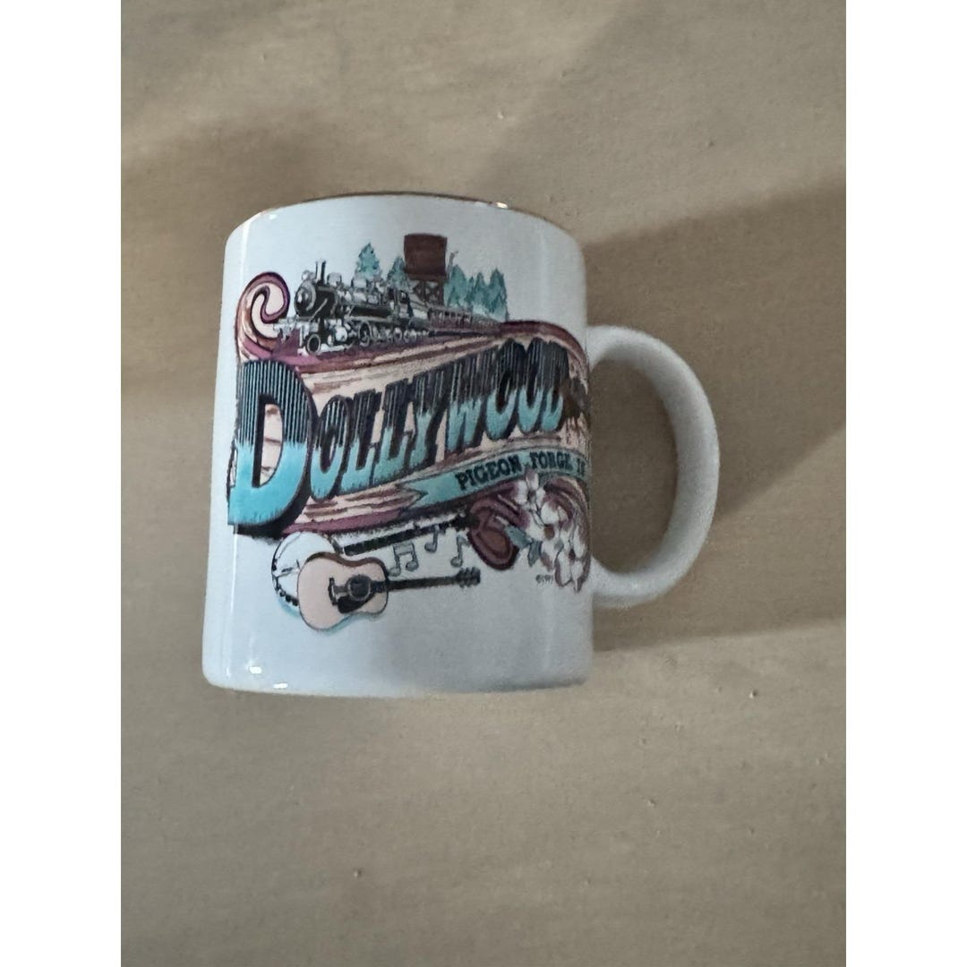 Rare Vintage Dollywood Coffee Mug Tea Cup Gold Rim & Gold Pink Inside ...
