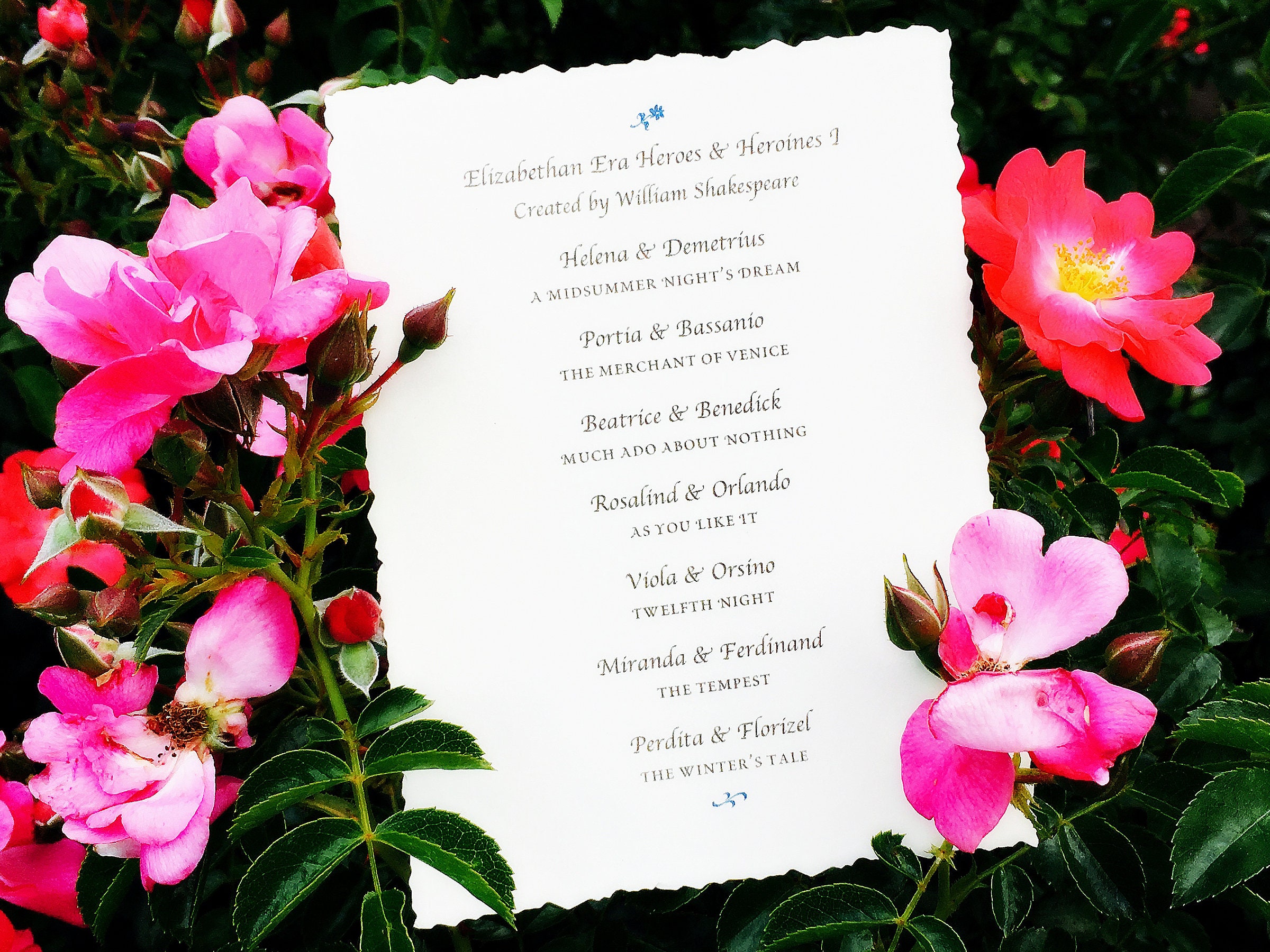 Quills! Elizabethan Edition II: Shakespeare's Heroes & Heroines - A ...