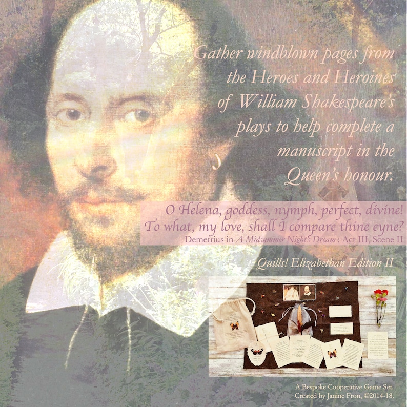 Quills! Elizabethan Edition II: Shakespeare's Heroes & Heroines - A ...