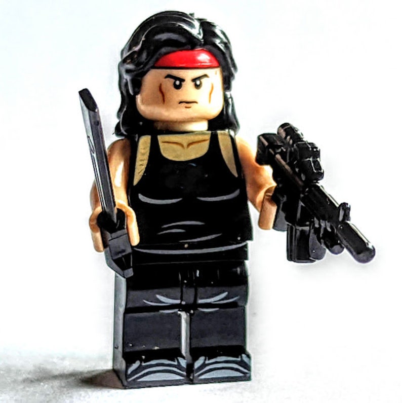 Rambo Sylvester Stallone Exclusive Custom Lego Minifig - Etsy