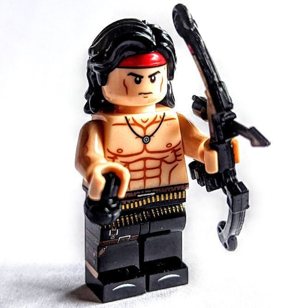 Rambo Sylvester Stallone Exclusive Custom Lego Minifig - Etsy