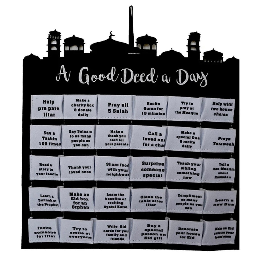 A Good Deed a Day Ramadan Calendar - Etsy