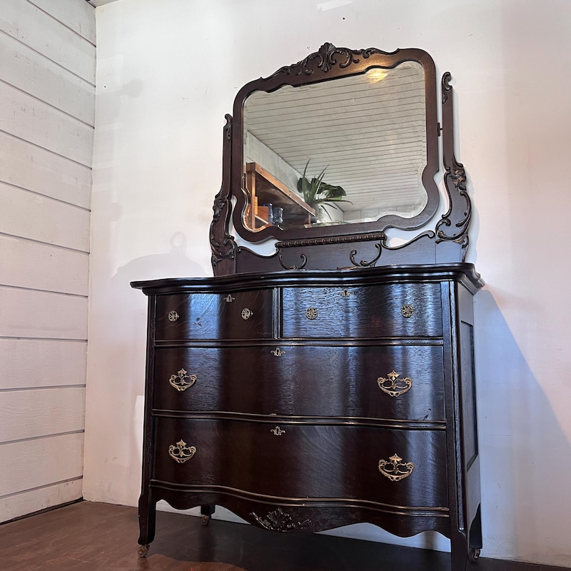 Antique Dresser With Mirror - Etsy