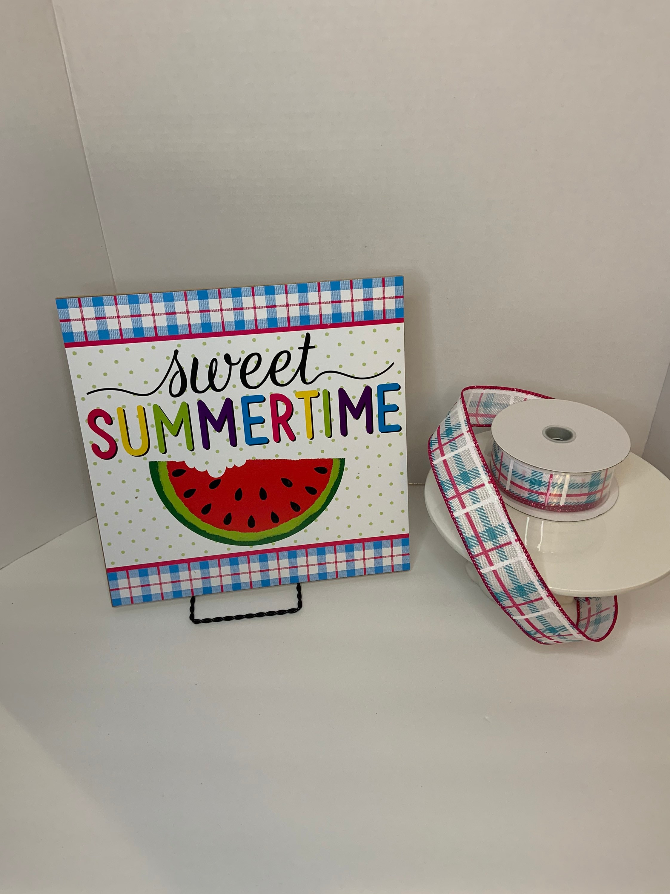 Sweet Summertime sign with matching ribbon | Etsy