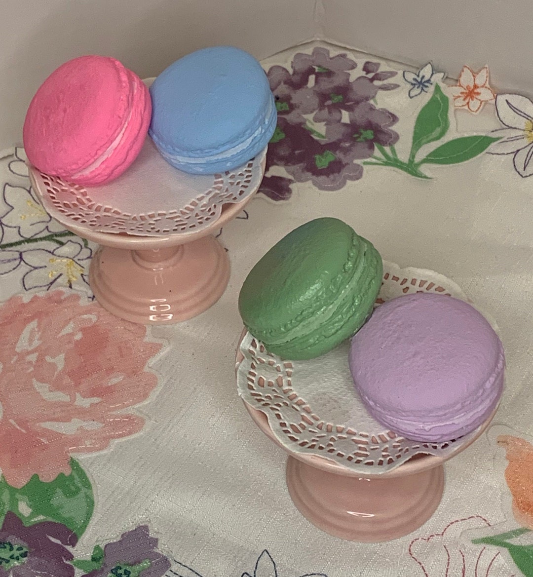 Fake Macaroons With Ceramic Tier Tray - Etsy New Zealand