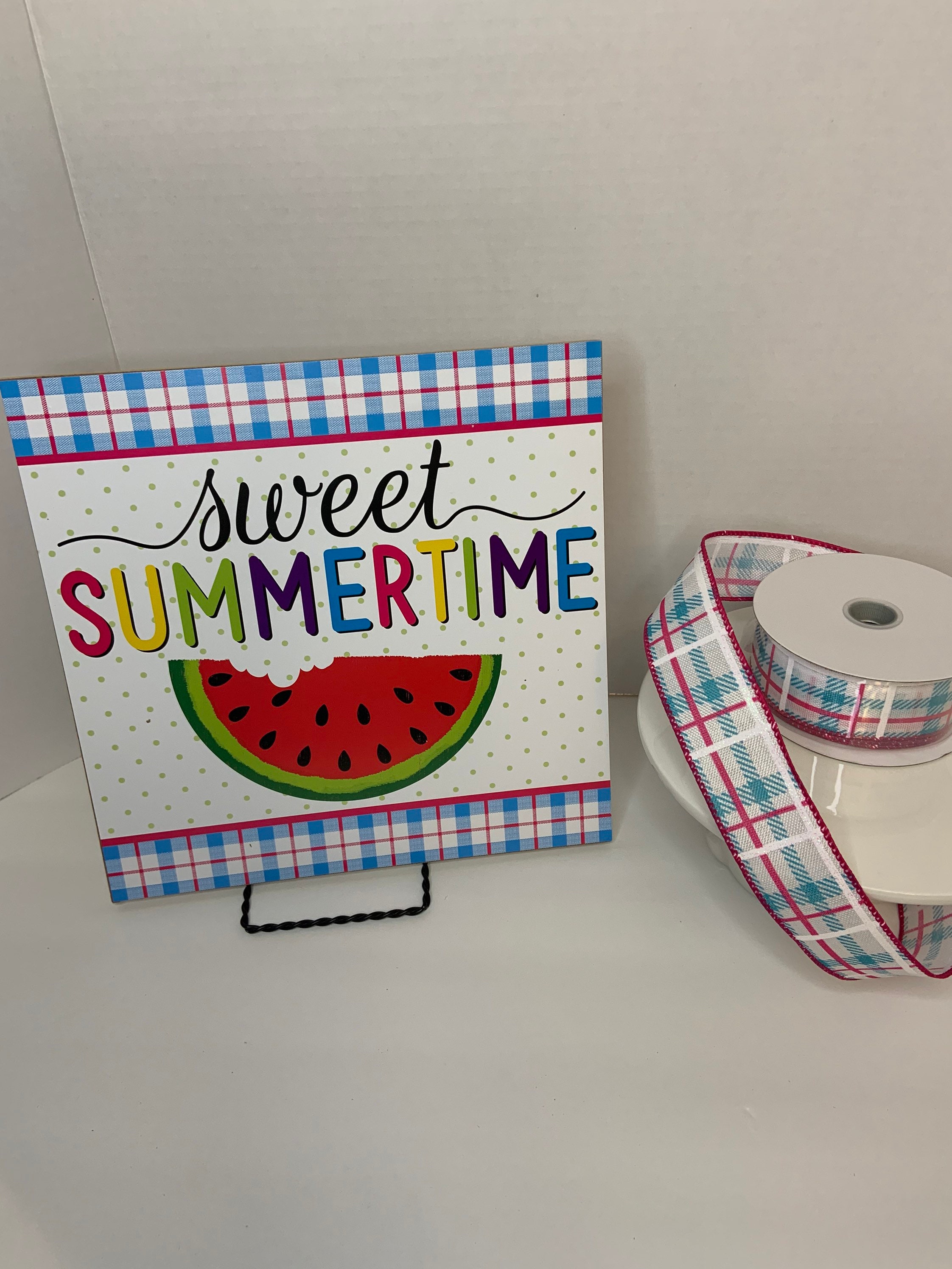 Sweet Summertime sign with matching ribbon - Etsy.de