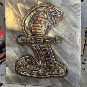 Cobra Welded Art – TIG Welded Stainless Steel Wall Art – 9"x10.5 ...