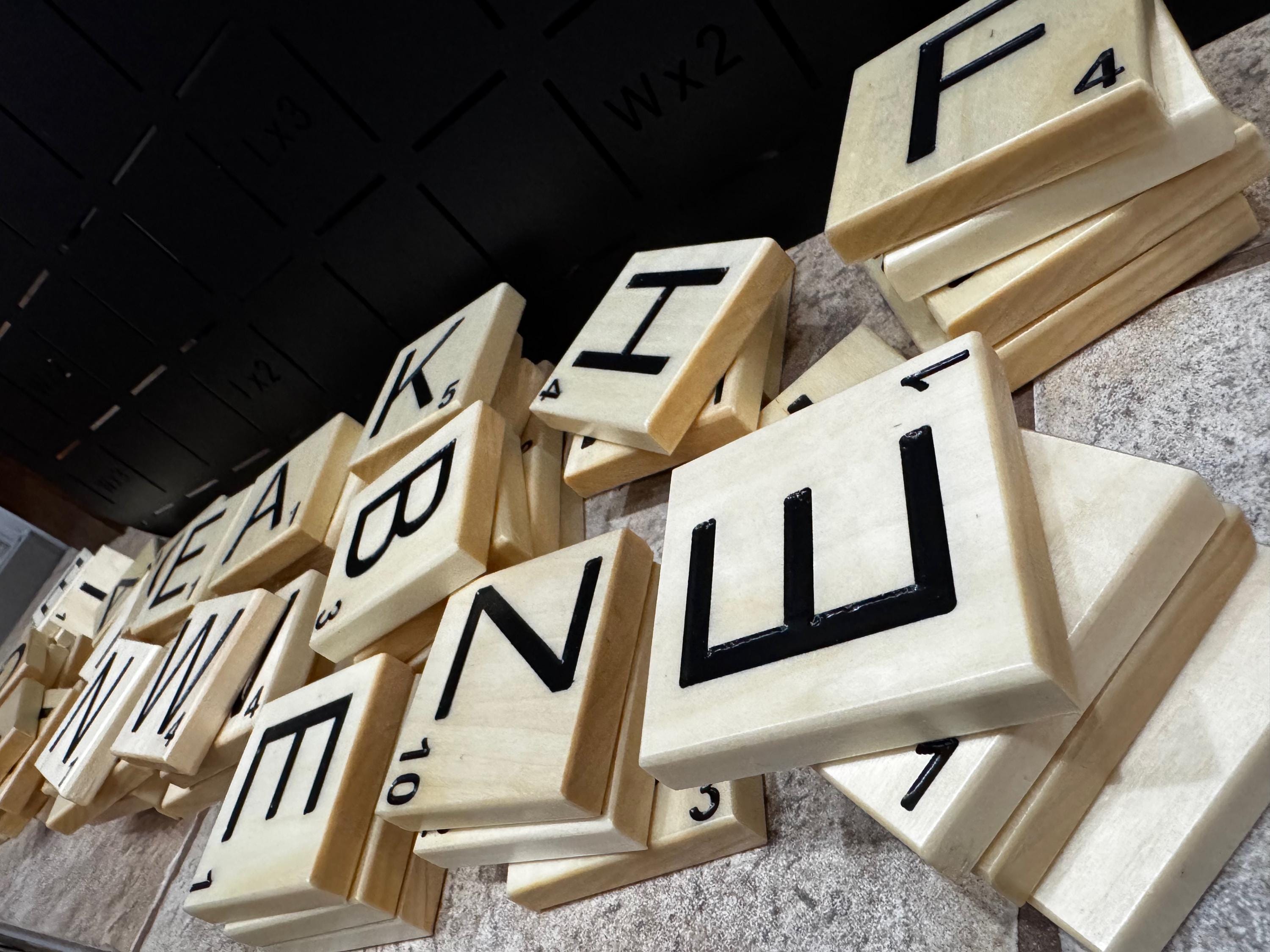Jumbo Magnetized Scrabble Letters - Etsy