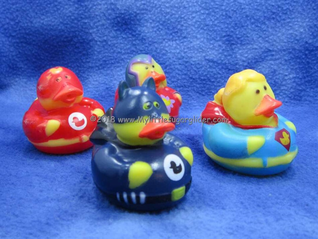 Super Hero Ducks 4 Pack Sugar Glider Toys - Etsy