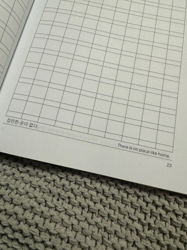 Korean Practice Manuscript Notebook: Writing Practice for Korean ...