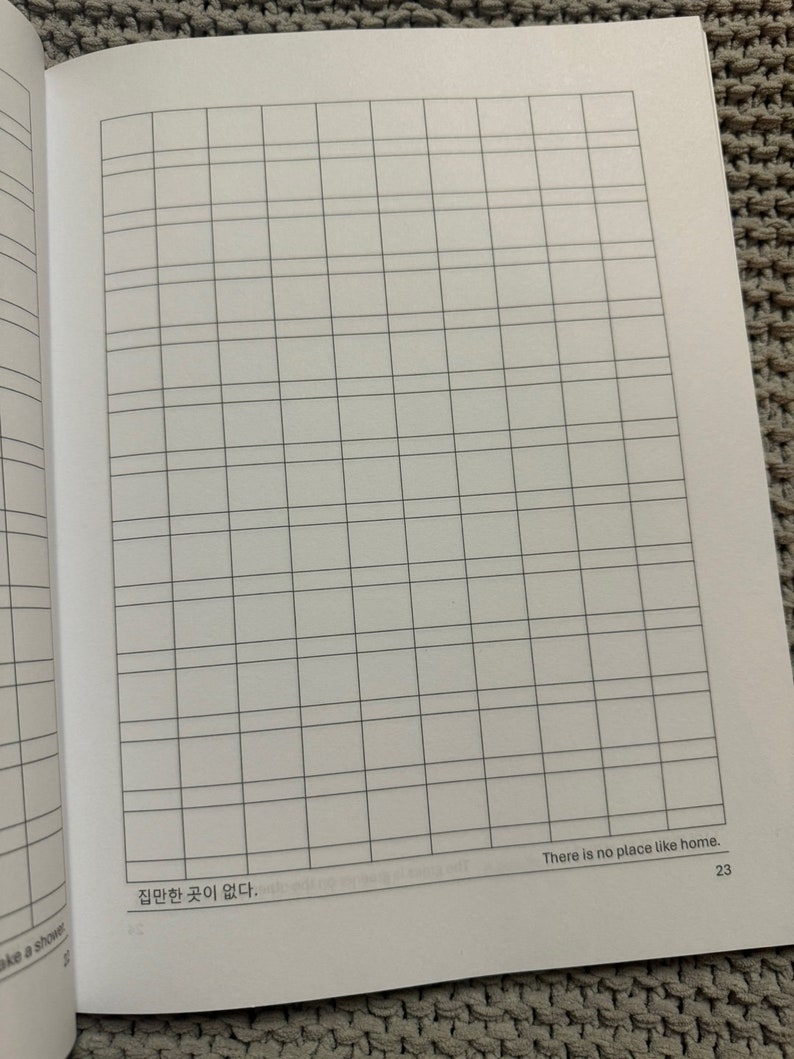 Korean Practice Manuscript Notebook: Writing Practice for Korean ...