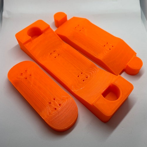 3D Printed DIY Fingerboard Mold 40mm Wide Silver PLA Plastic - Etsy