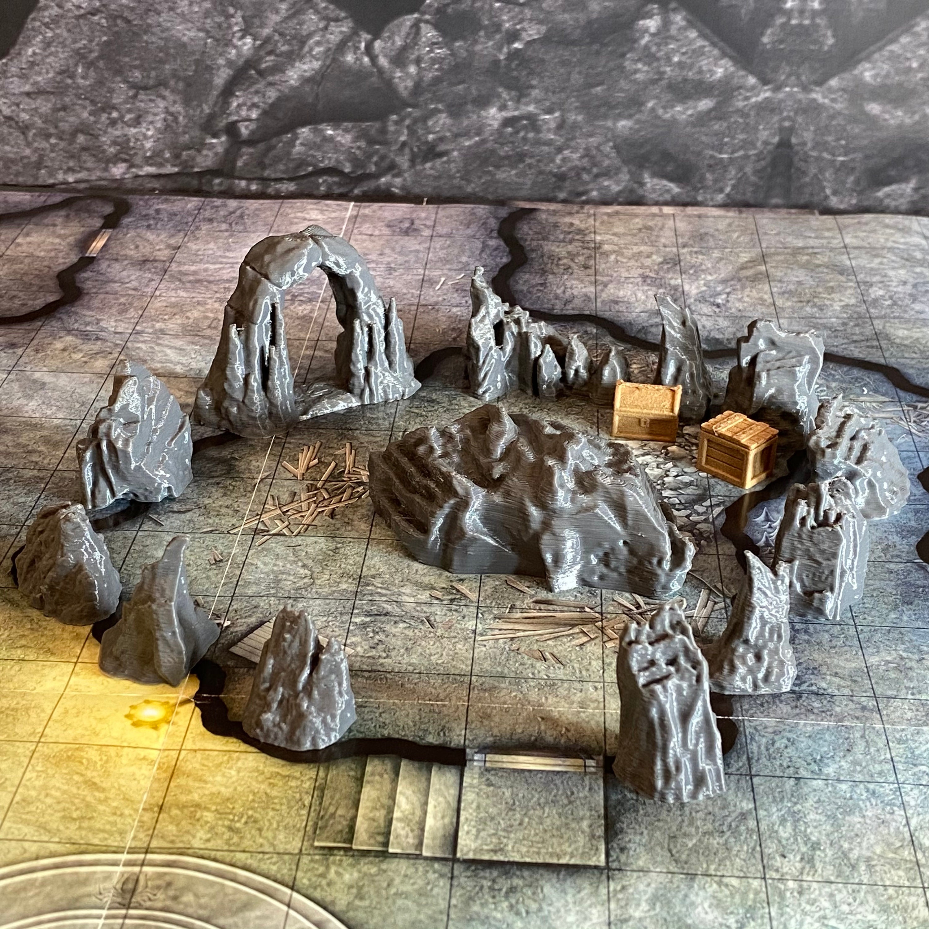 Goblin Cavern Lair Gaming Terrain Set by Extruded Gaming - Etsy UK