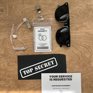 Top Secret Ring Security Gift Bag – Jr Groomsman or Ring Bearer ...