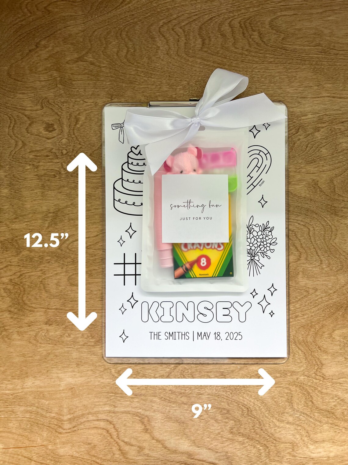 Personalized Wedding Kids Activity Pack With Clipboard and Coloring ...