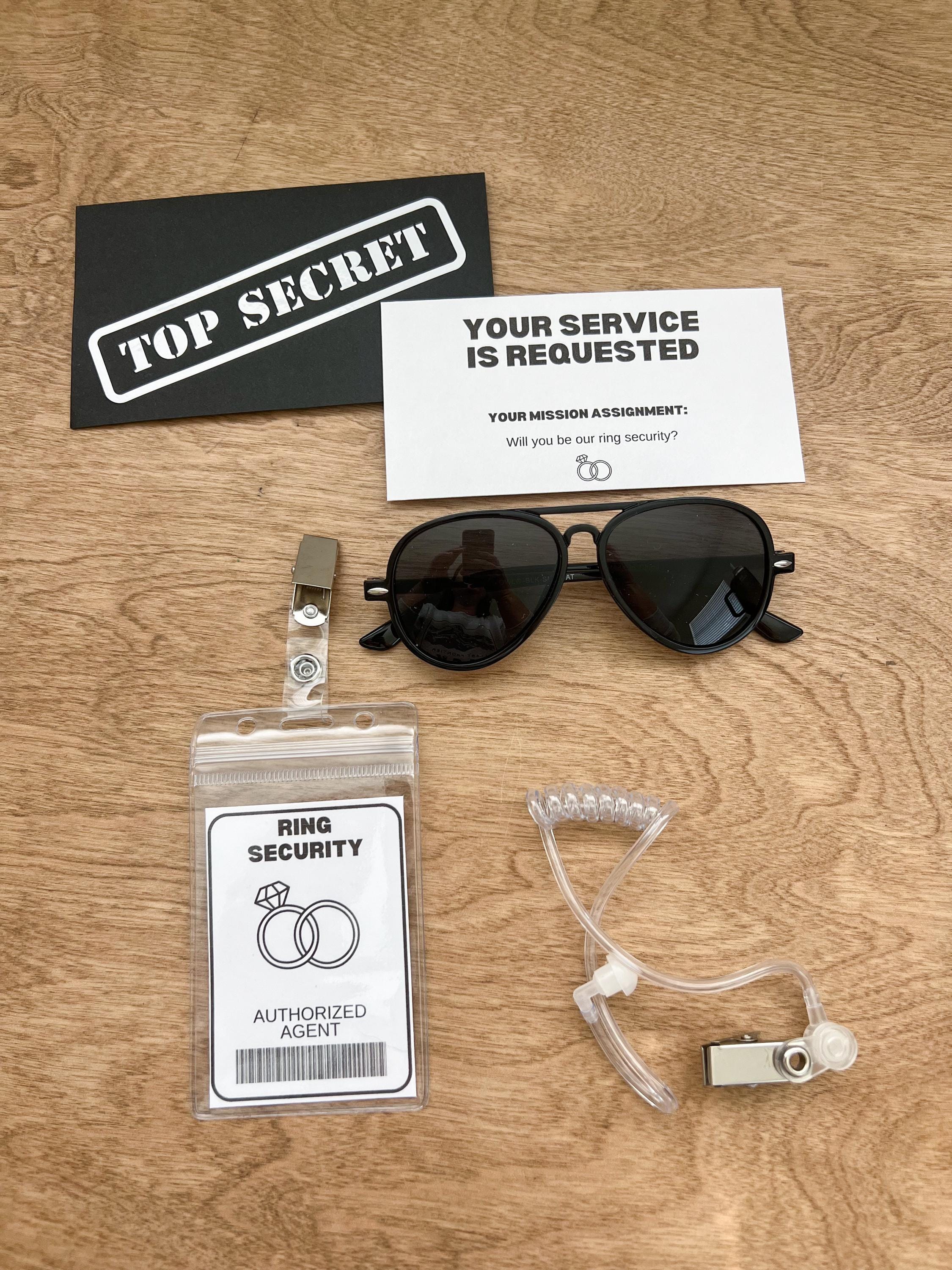 Personalized Ring Security Kit: Special Agent Ring Bearer Gift Box - Etsy