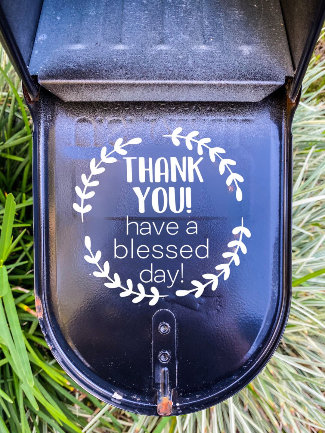 Thank You Have a Blessed Day Mailbox Decal Mailbox Decal Vinyl Decal ...