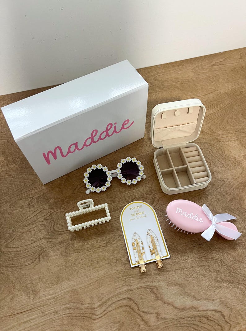 Personalized Flower Girl Proposal Gift Box - Pink Themed - Etsy