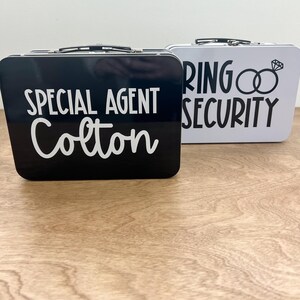 Personalized Ring Security Kit: Special Agent Ring Bearer Gift Box - Etsy