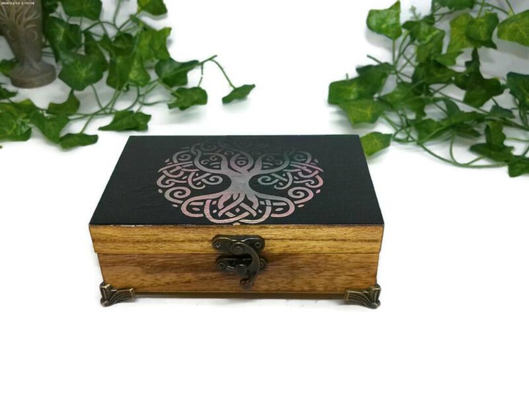 Altar Box, Tarot Card Box, Oracle Card Box, Ritual Chest, Manifestation ...