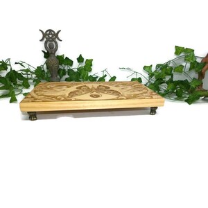 Altar Table, Altar Board, Ritual Table, Offering Table, Engraved, Wood ...