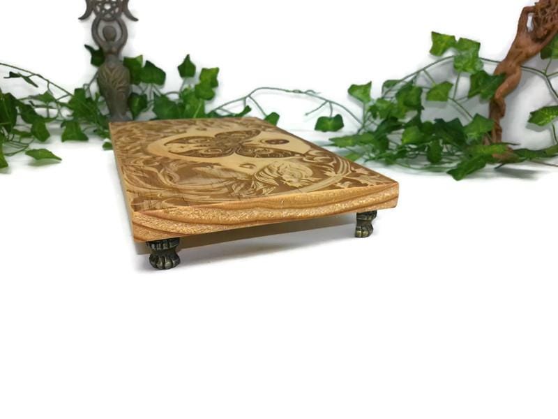 Altar Table, Altar Board, Ritual Table, Offering Table, Engraved, Wood ...