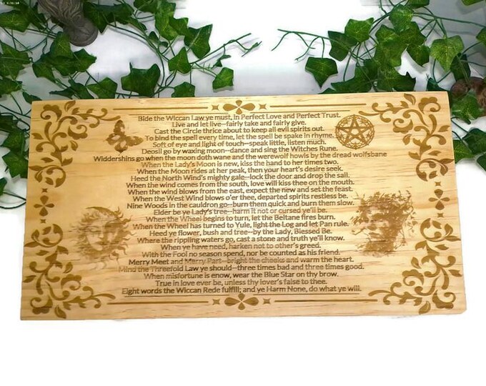 Altar Table, Altar Board, Ritual Table, Offering Table, Engraved, Wood ...