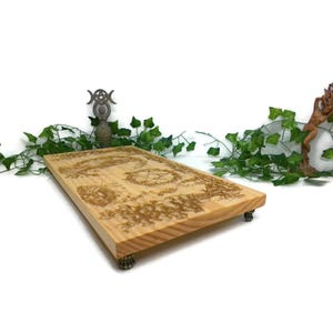 Altar Table, Altar Board, Ritual Table, Offering Table, Engraved, Wood ...