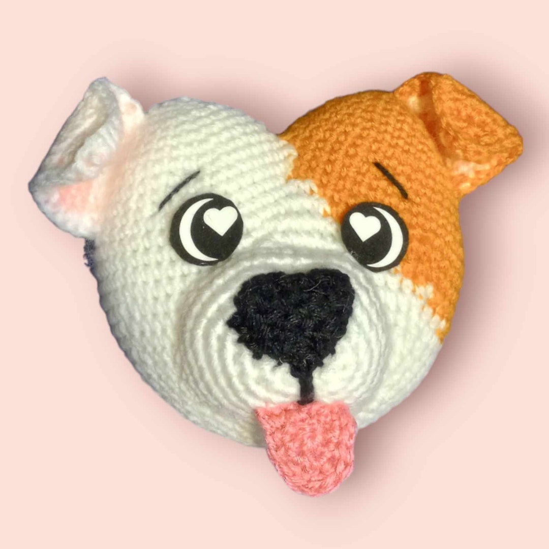 Pitty Heart- Valentine's Day - Pitbull Crochet Pattern - Amigurumi - Etsy