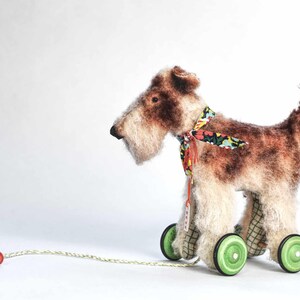 Miniature Pull Along Dog (fox Terrier) - Etsy