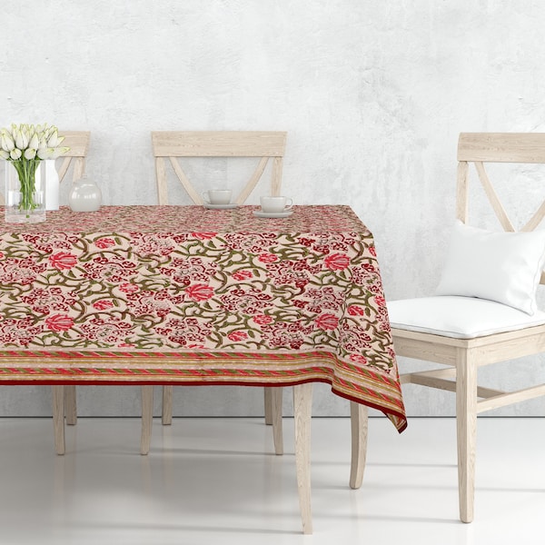 Block Print Tablecloth - Etsy