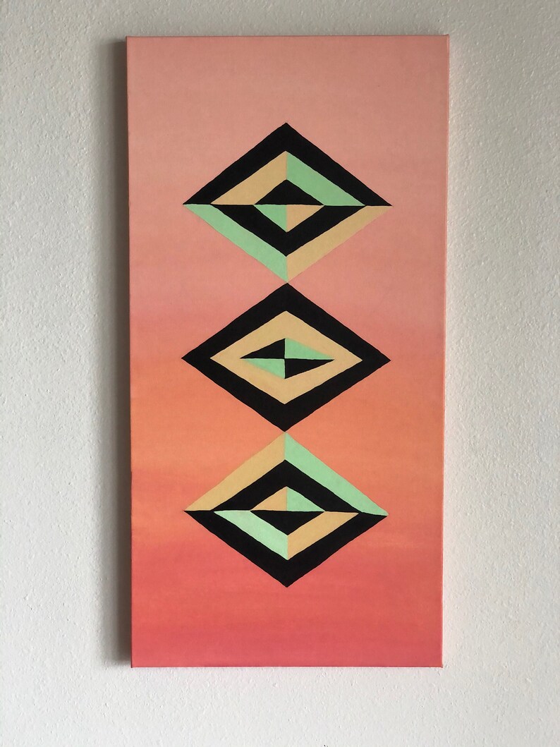 Hand Painted Acrylic on Canvas Artwork Custom Styles and Colors Offered ...