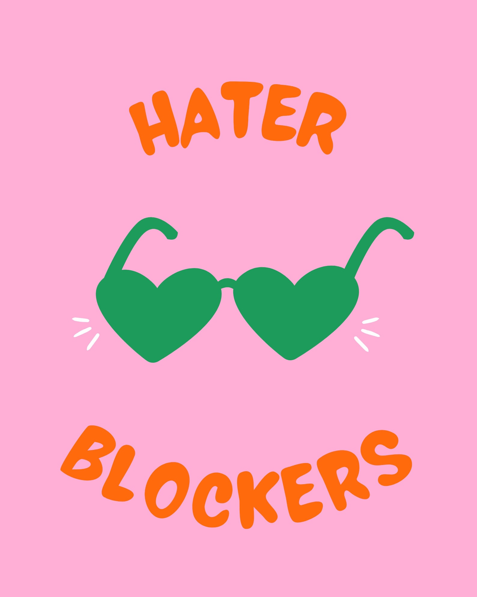Wall print Hater Blockers Sign for PDF download | Etsy