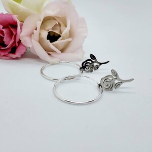 June Birthday Gifts for Her, June Birth Flower Gifts, Rose Hoop ...